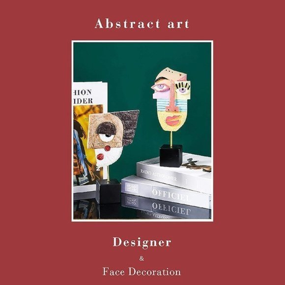 HCCMLOVE | Accents | Home Decor Wink Handcrafted Statues Resin Abstract ...